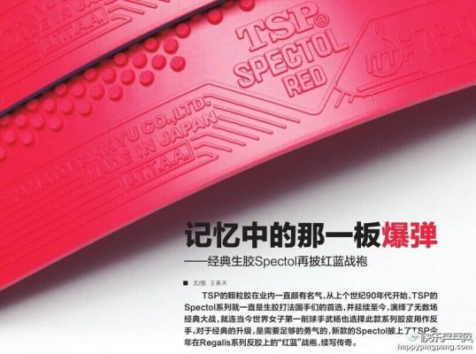 Borracha Pino Curto Com Esponja de Tênis de Mesa Mod. Spectol Red da ...